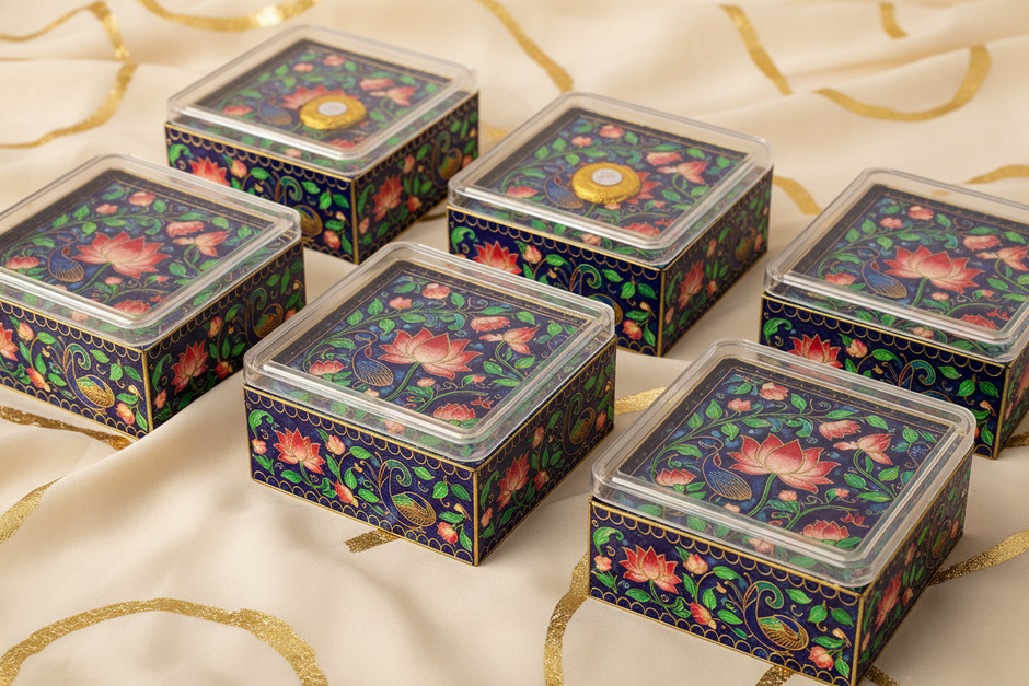 4" Meenakari Transparent Lid Box Return Gifts at TheReturnGifts.com: S ...