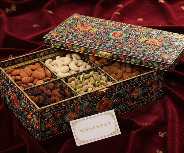Rectangular Meenakari Dry Fruit Box Return Gifts at TheReturnGifts.com ...